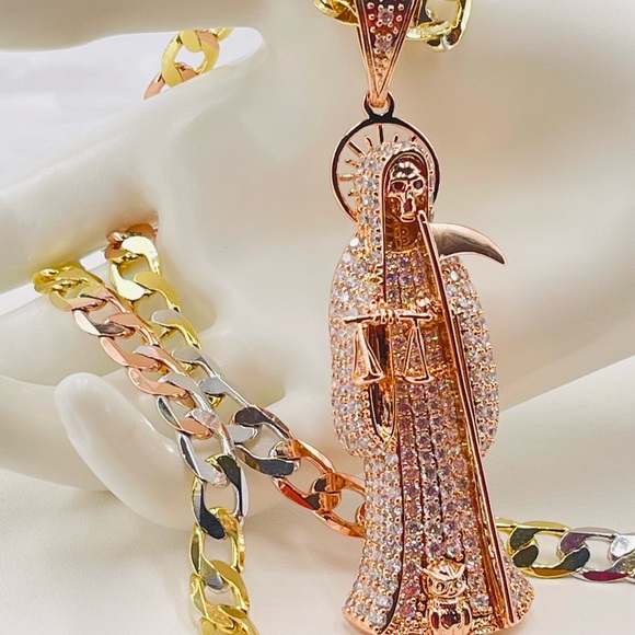 Accessories | The Grim Reaper And Chain Gold Plated 18k | Poshmark